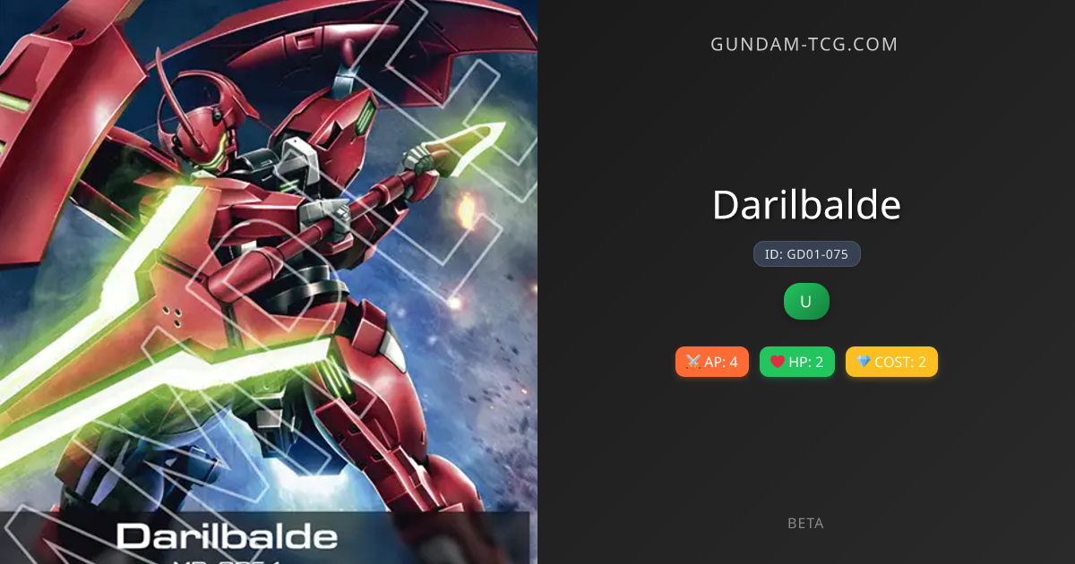 Darilbalde - U - GD01-075 | Gundam TCG