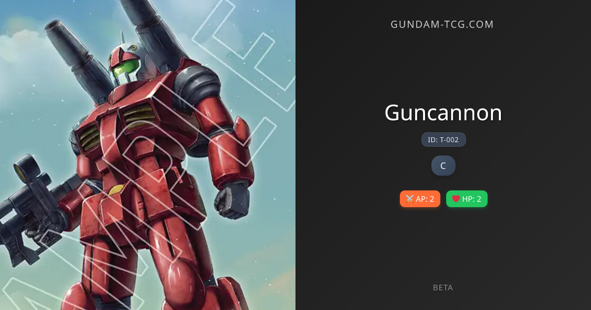 Guncannon - C - T-002 | Gundam TCG