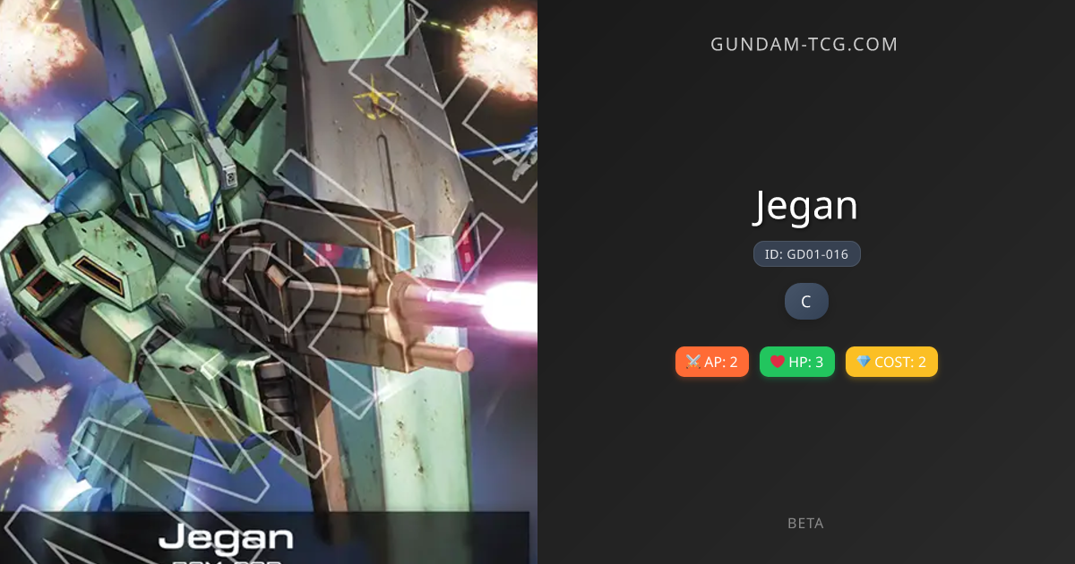 Jegan - C - GD01-016 | Gundam TCG