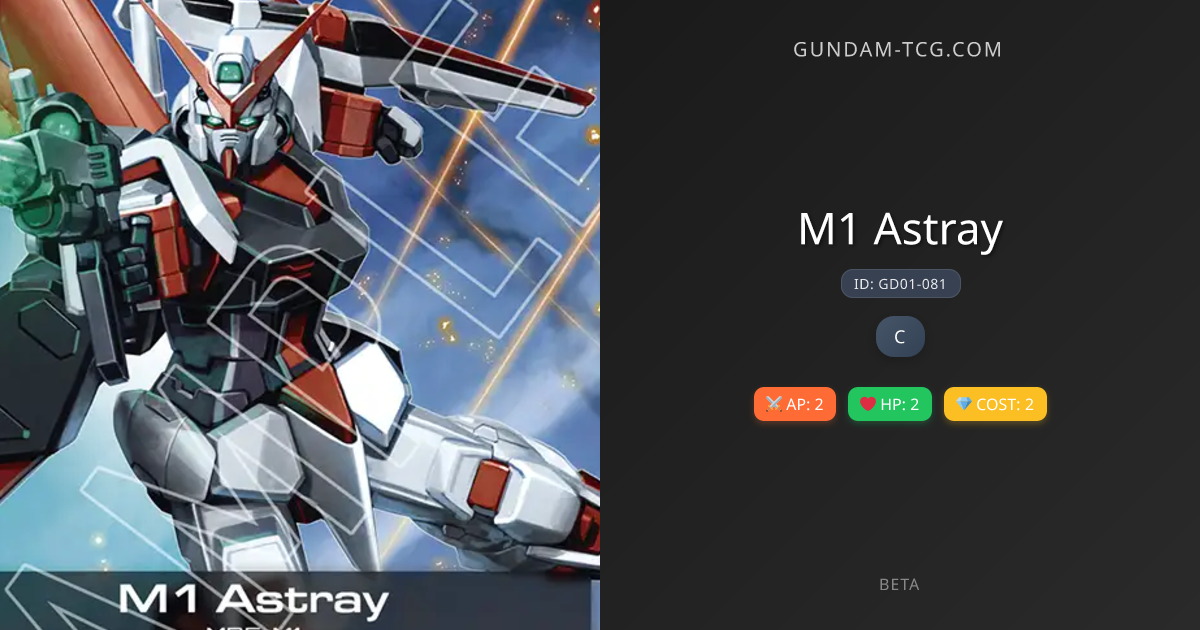 M1 Astray - C - GD01-081 | Gundam TCG