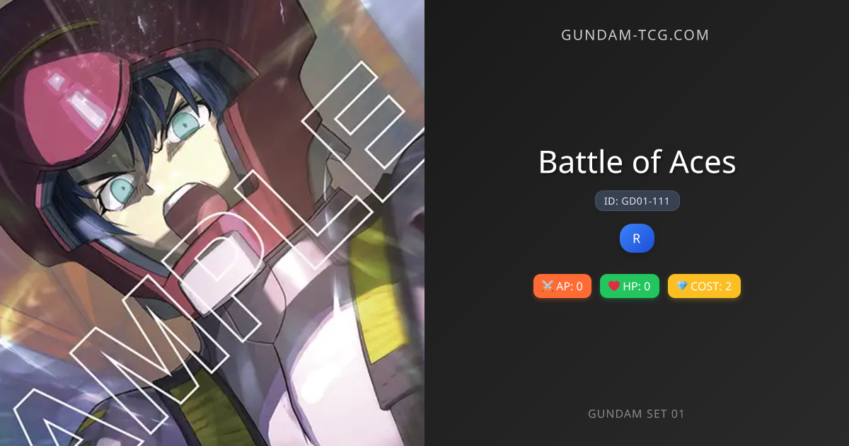 Battle of Aces - R - GD01-111 | Gundam TCG