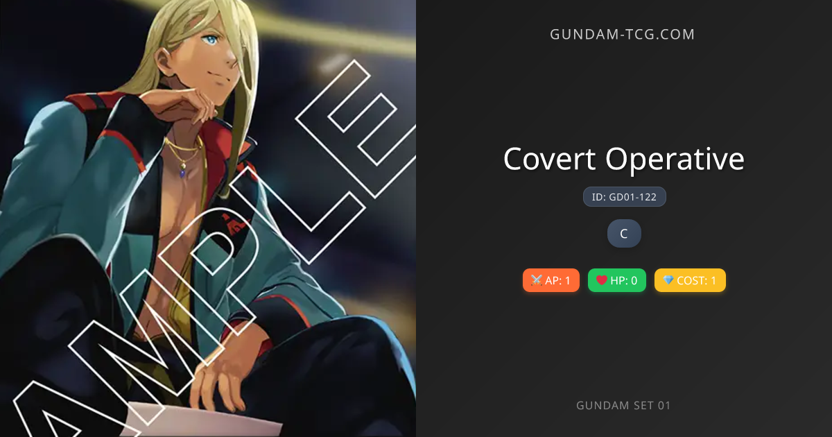 Covert Operative - C - GD01-122 | Gundam TCG