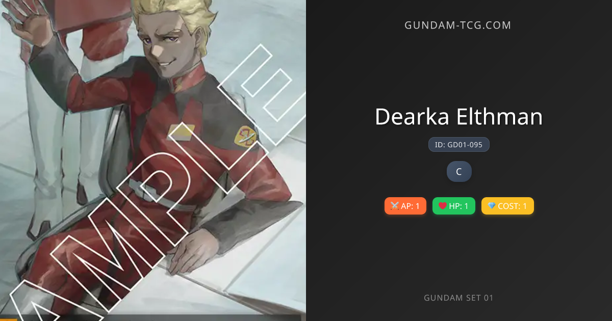 Dearka Elthman - C - GD01-095 | Gundam TCG