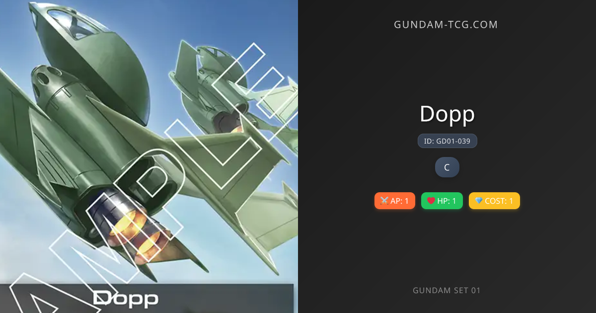 Dopp - C - GD01-039 | Gundam TCG