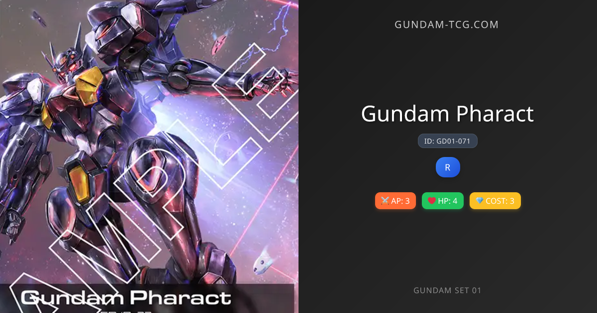 Gundam Pharact - R - GD01-071 | Gundam TCG