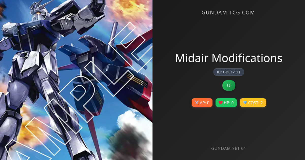 Midair Modifications - U - GD01-121 | Gundam TCG