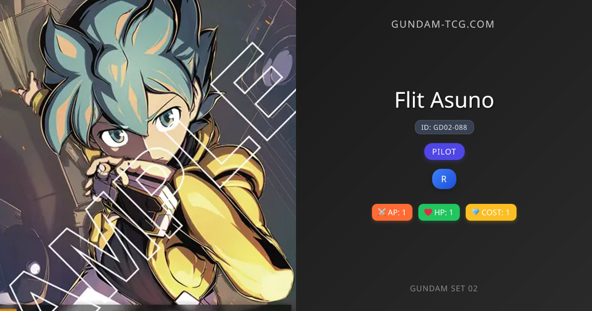 Flit Asuno - R - Gundam Set 02 | Gundam TCG