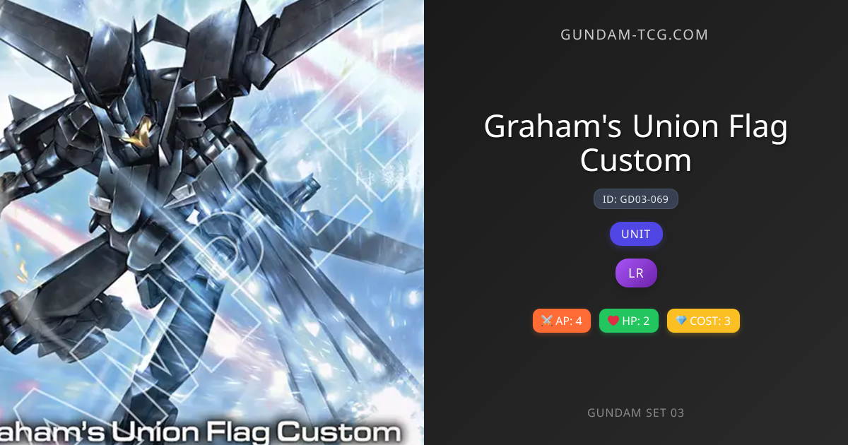 Graham's Union Flag Custom - LR - Gundam Set 03 | Gundam TCG