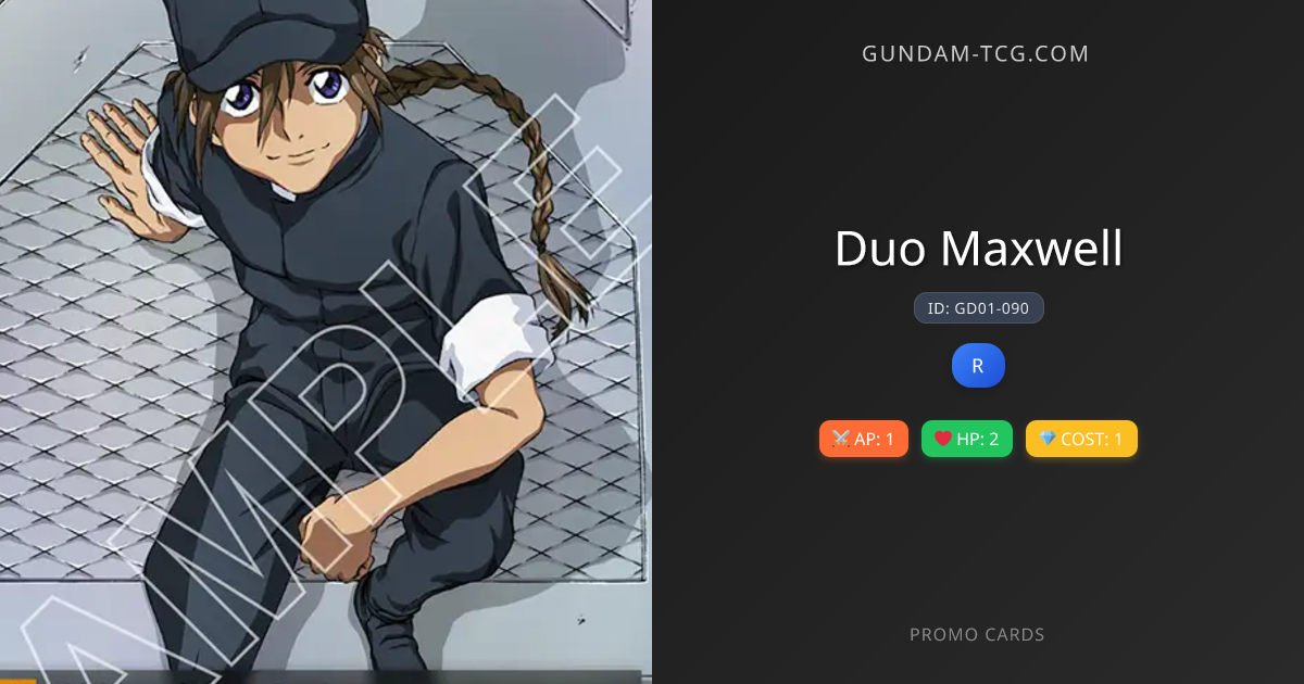 Duo Maxwell - R - Promo Cards | Gundam TCG