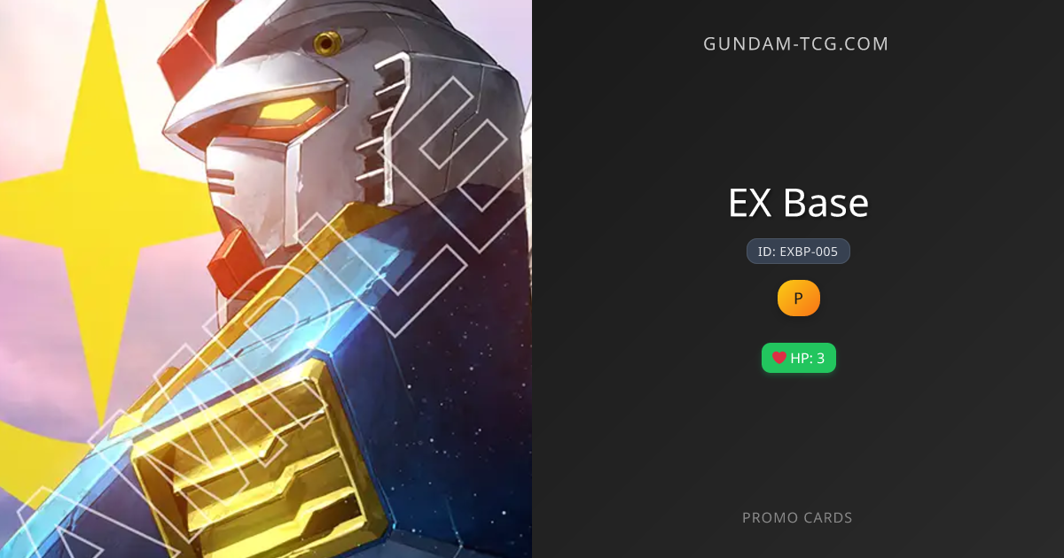 EX Base - P - Promo Cards | Gundam TCG