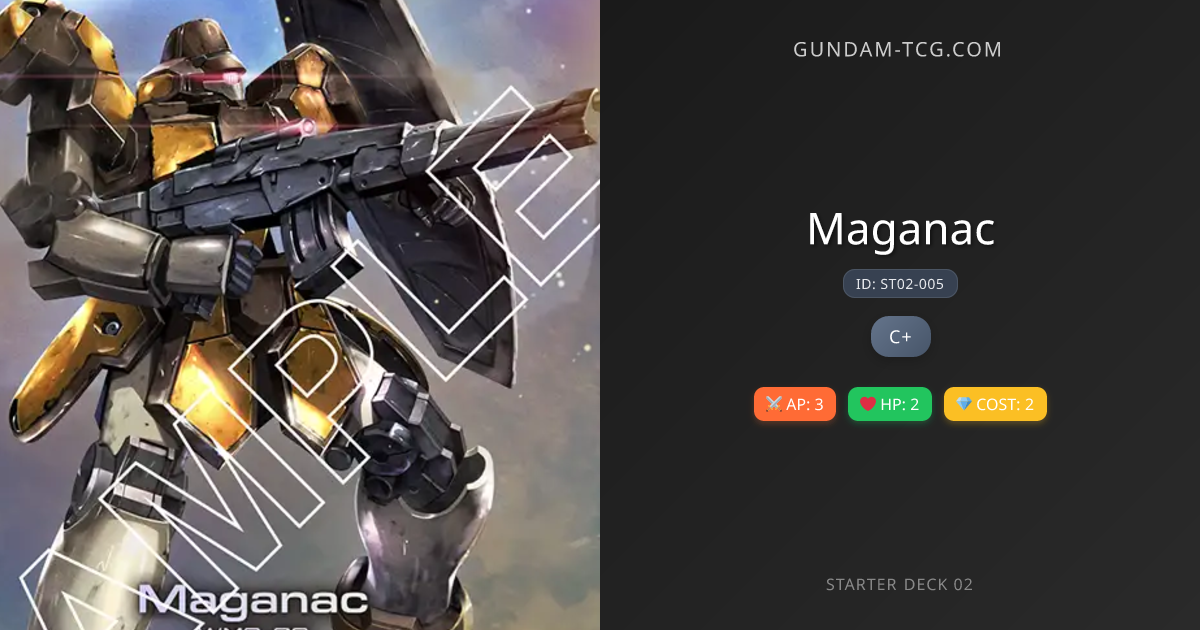 Maganac - C+ - Starter Deck 02 | Gundam TCG