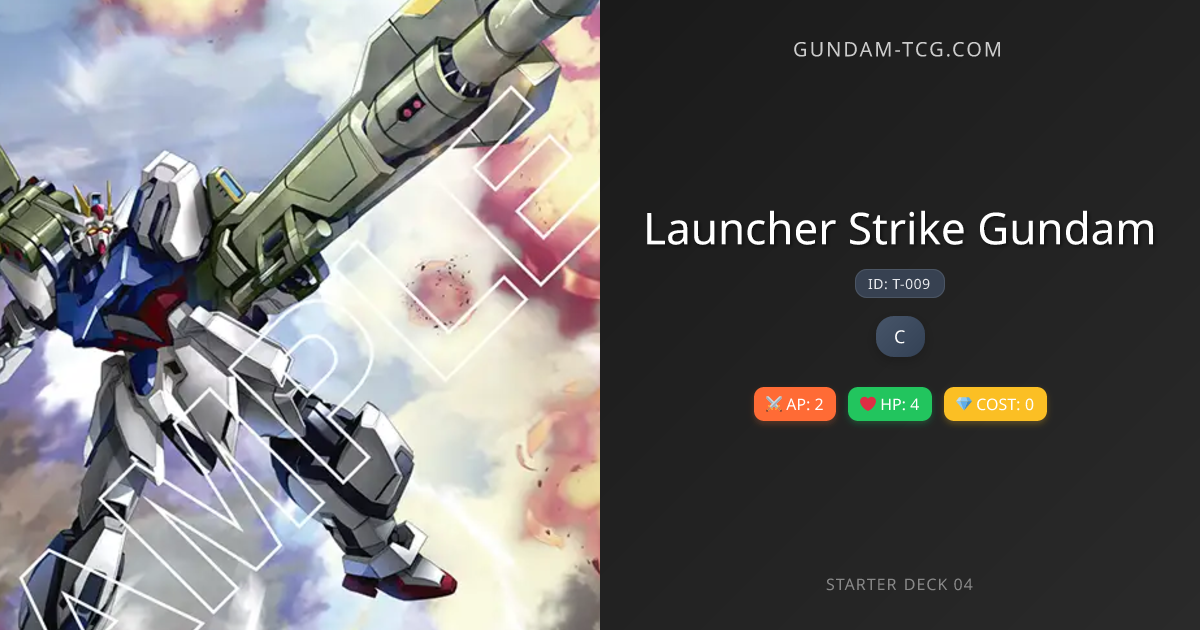 Launcher Strike Gundam - C - Starter Deck 04 | Gundam TCG