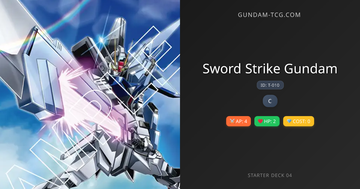 Sword Strike Gundam - C - T-010 | Gundam TCG